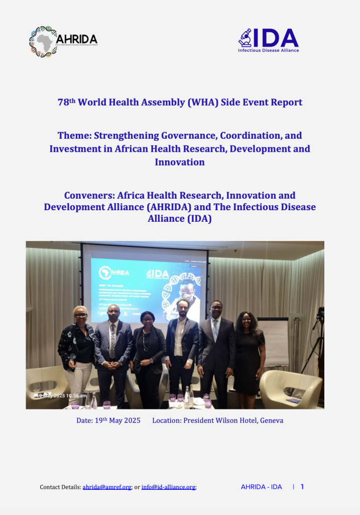 78th World Health Assembly (WHA) Side Event Report – ARHIDA